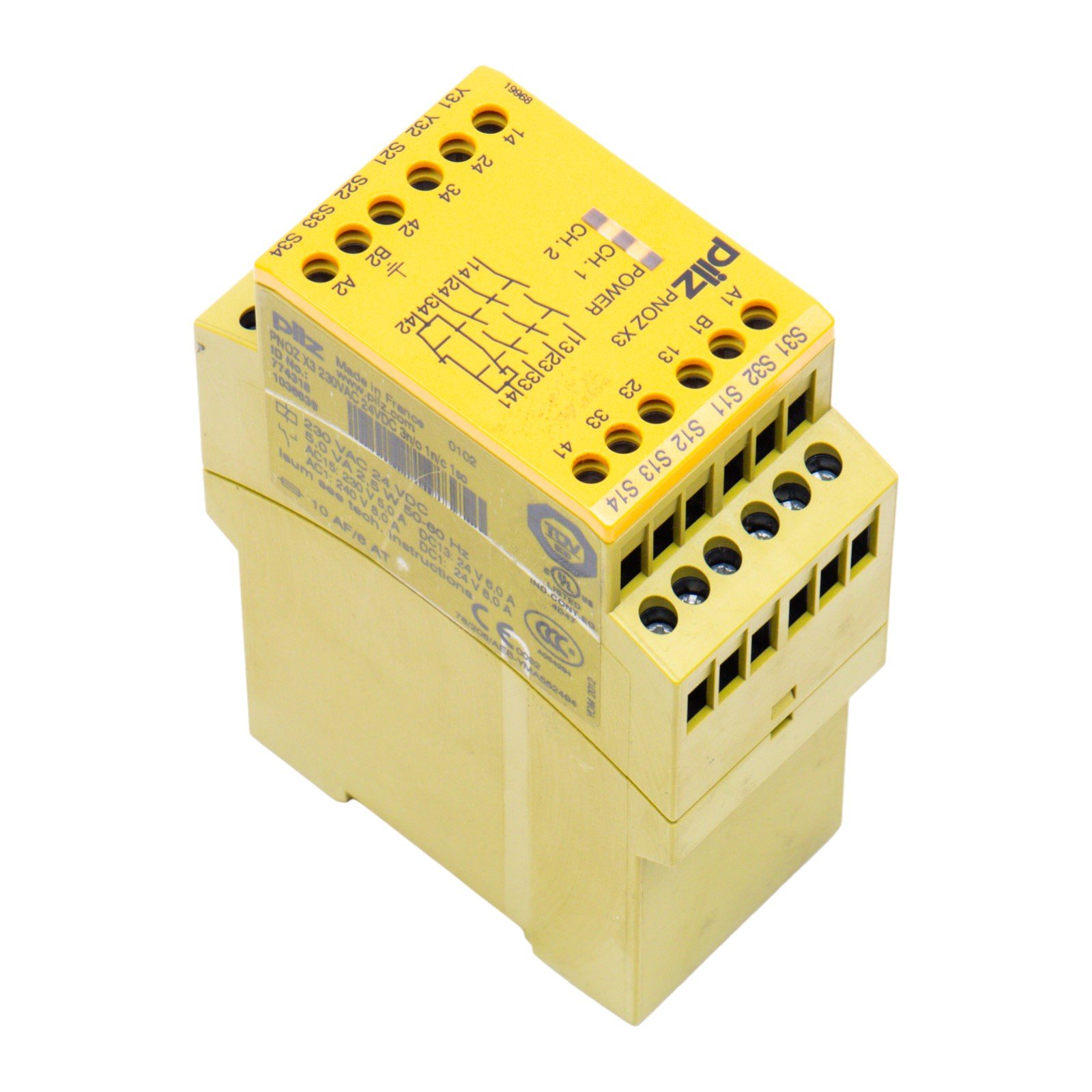 PILZ PNOZ X3 230VAC 24VDC 3n/0 1n/c 1so 774318 - Spareparts2day