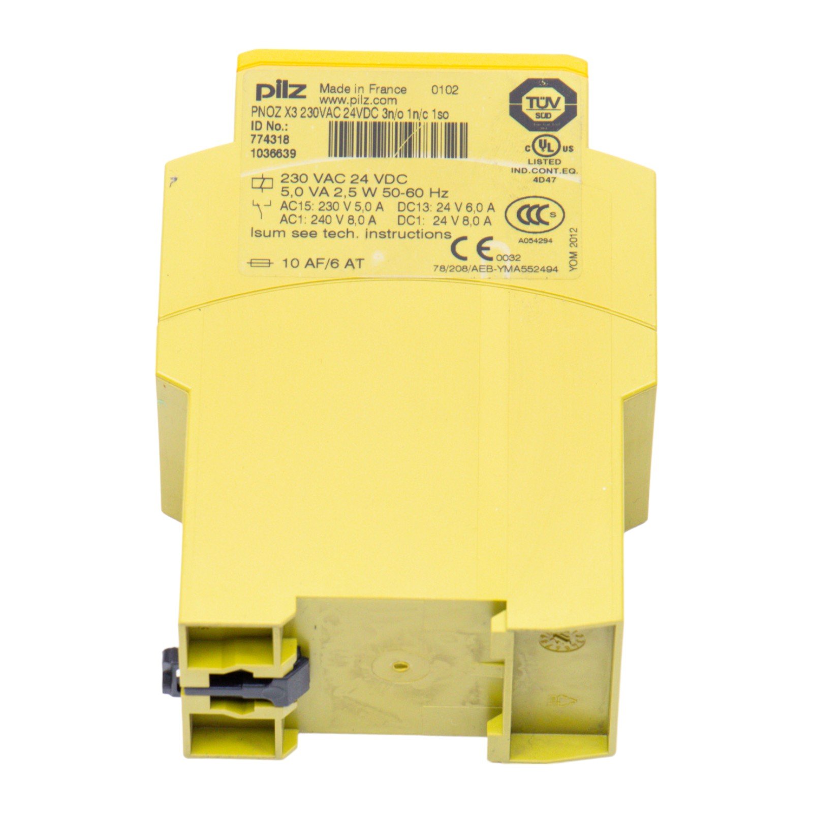 PILZ PNOZ X3 230VAC 24VDC 3n/0 1n/c 1so 774318 - Spareparts2day